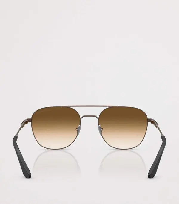 Giorgio Armani Metal Rectangle Sunglasses