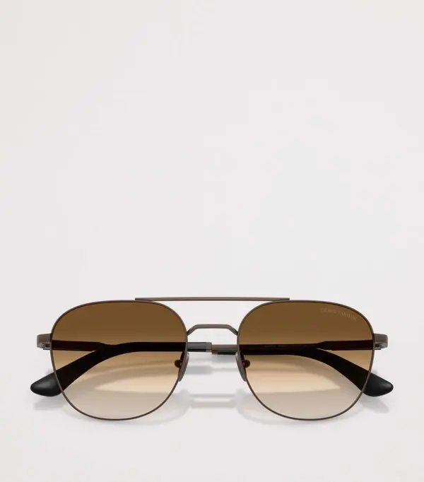 Giorgio Armani Metal Rectangle Sunglasses
