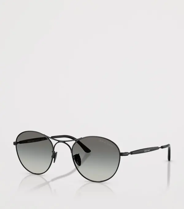 Giorgio Armani Steel Round Sunglasses