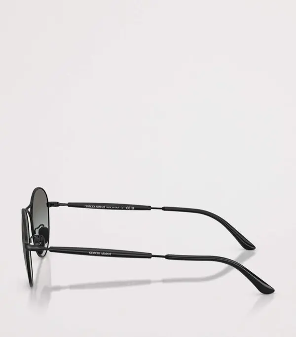 Giorgio Armani Steel Round Sunglasses