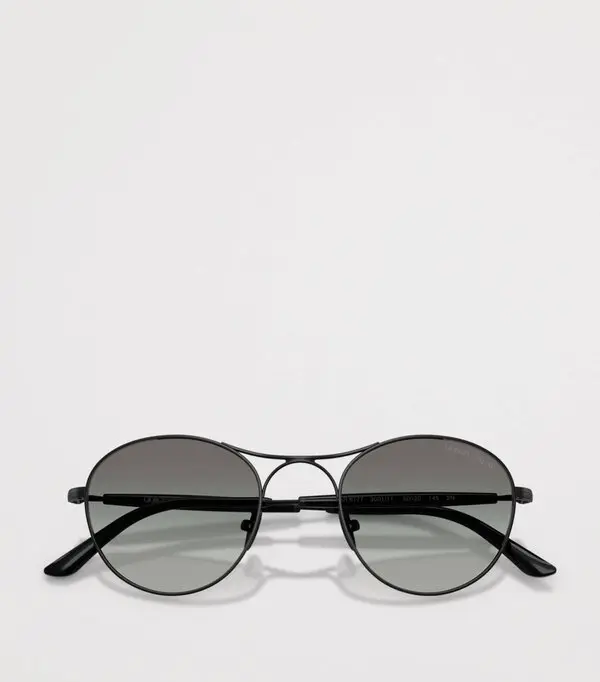 Giorgio Armani Steel Round Sunglasses