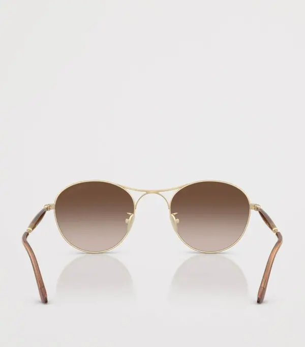 Giorgio Armani Steel Round Sunglasses