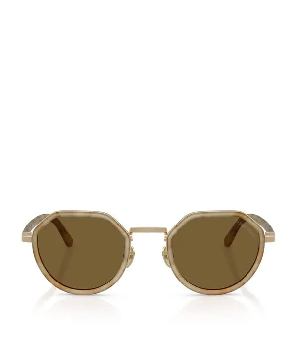 Giorgio Armani Metal Round Sunglasses