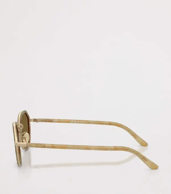 Giorgio Armani Metal Round Sunglasses