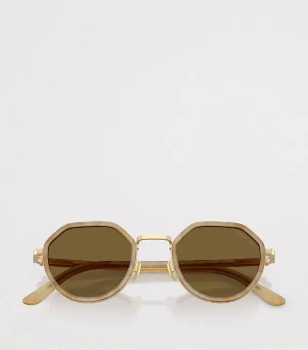 Giorgio Armani Metal Round Sunglasses