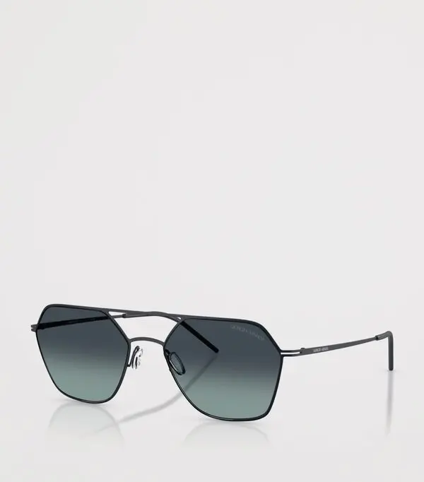 Giorgio Armani Metal Square Sunglasses
