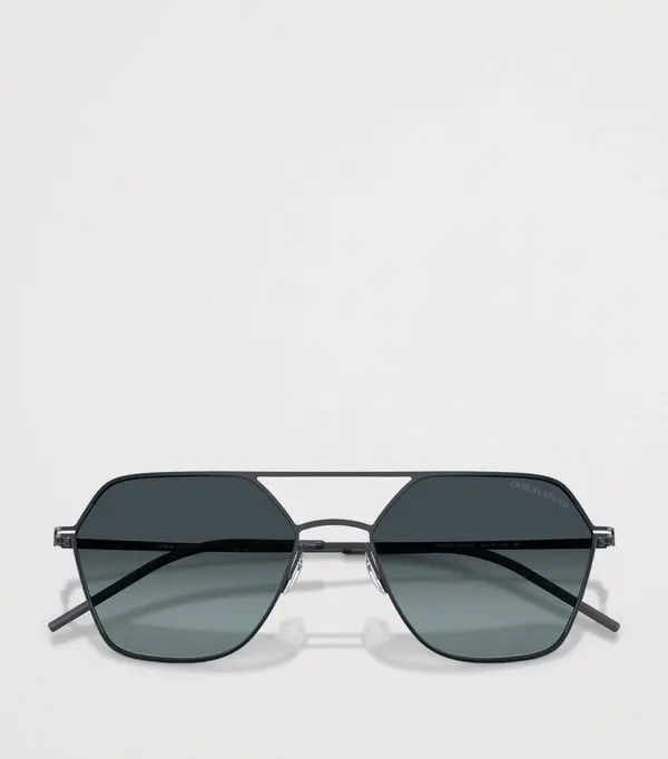 Giorgio Armani Metal Square Sunglasses