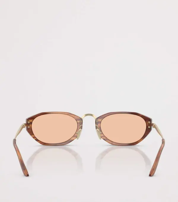 Giorgio Armani Acetate Irregular Sunglasses
