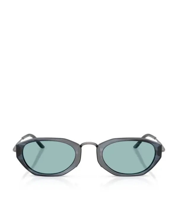 Giorgio Armani Irregular Oval Sunglasses