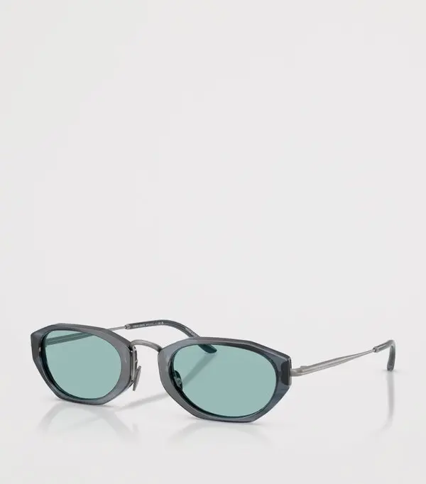 Giorgio Armani Irregular Oval Sunglasses