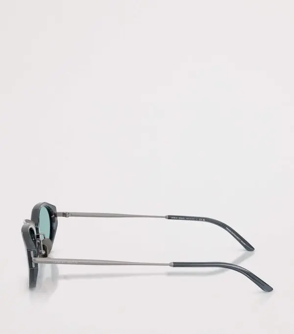 Giorgio Armani Irregular Oval Sunglasses