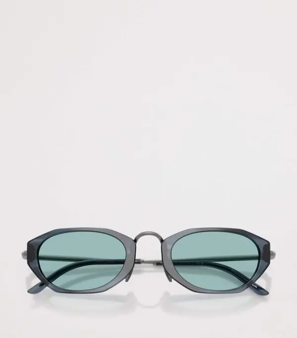 Giorgio Armani Irregular Oval Sunglasses