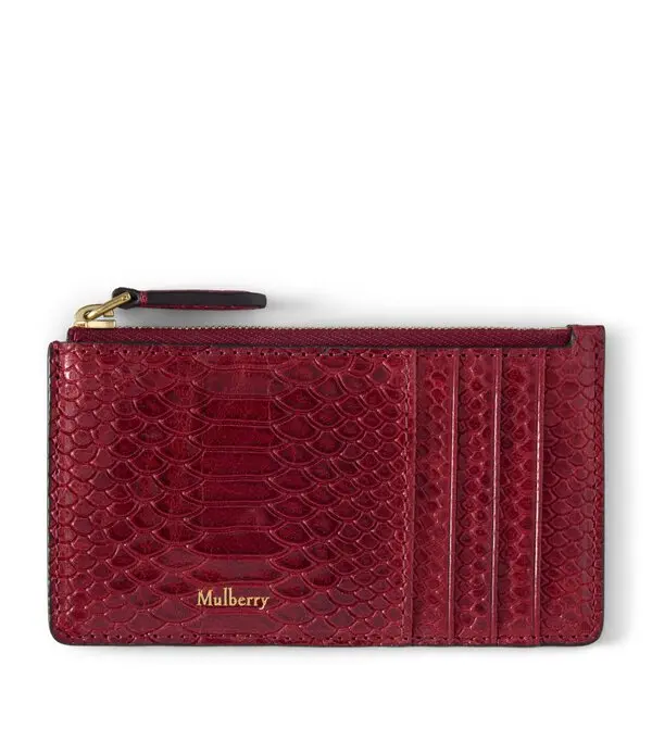 Mulberry Leather Continental Zipped Long Card Holder