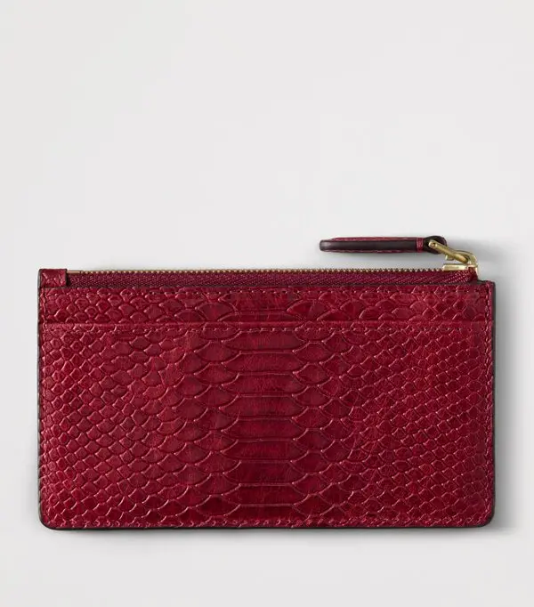 Mulberry Leather Continental Zipped Long Card Holder