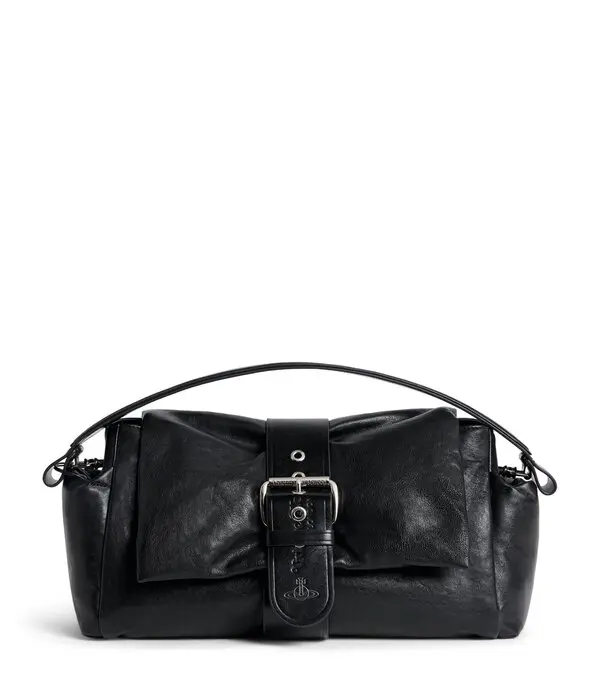 VIVIENNE WESTWOOD Extra-large Leather Hazel Treasure Shoulder Bag