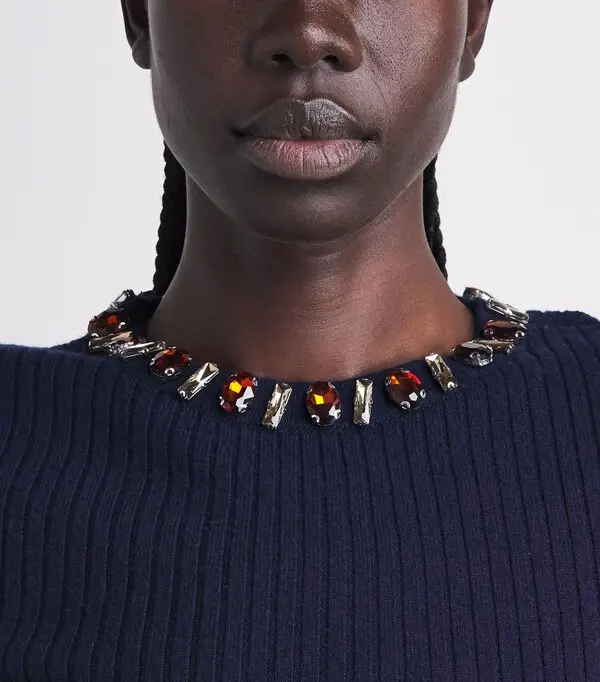Sandro Wool-blend Embellished Sweater