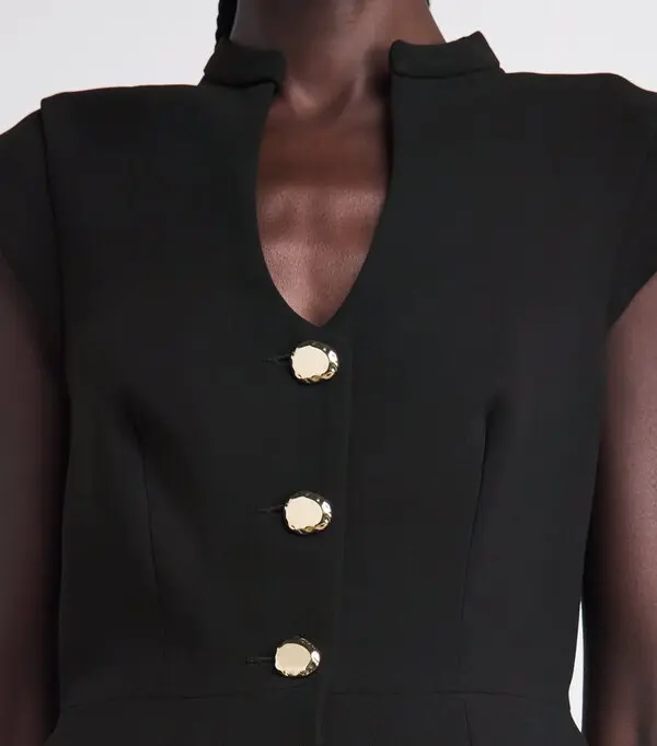 Sandro Button-up Peplum Top
