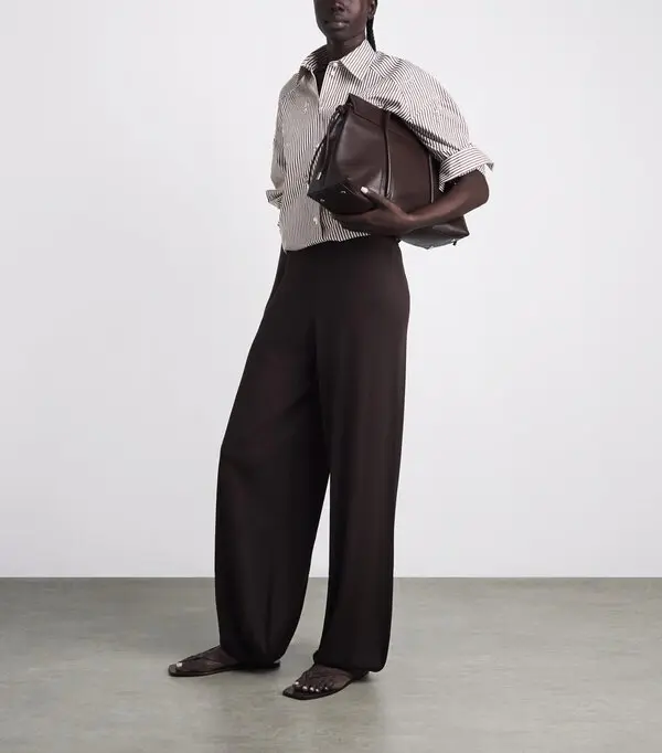 Sandro Cotton Stripe Embellished Shirt