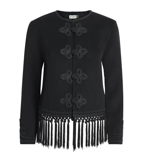 Rixo Inga Fringed Jacket
