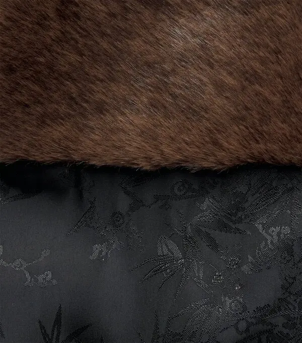 Rixo Faux Fur-trimmed Jacquard Luanne Jacket