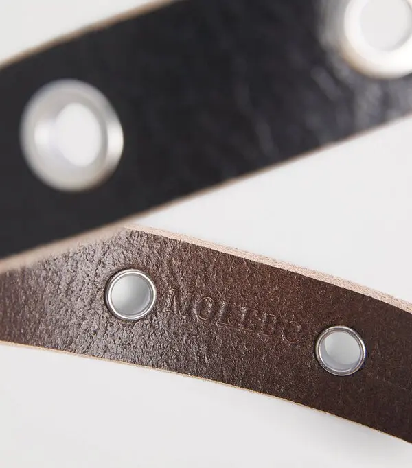 MOLEBO Leather Eyelet Western Belt