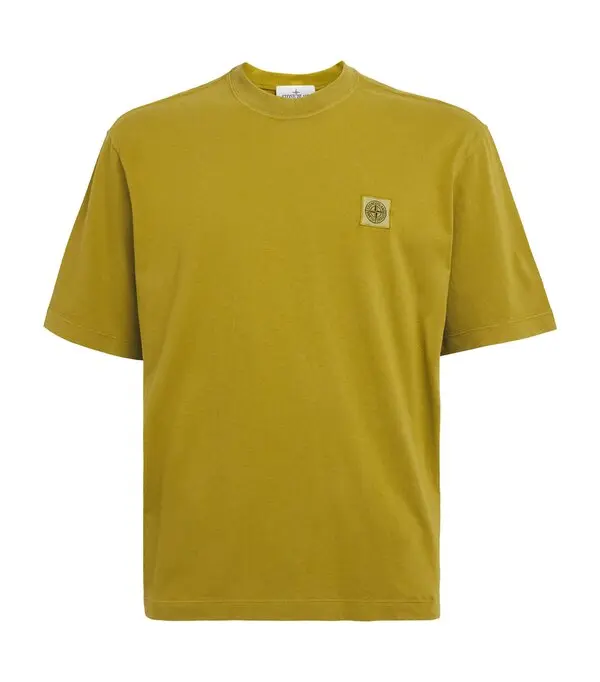 Stone Island Cotton Compass Logo T-shirt