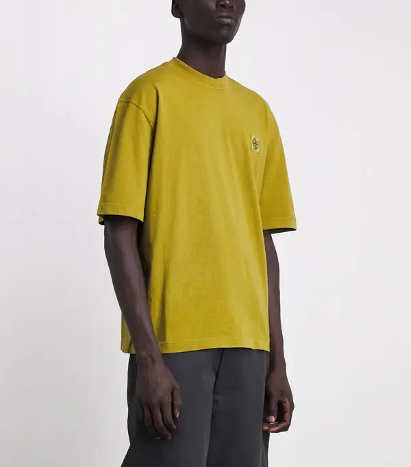 Stone Island Cotton Compass Logo T-shirt