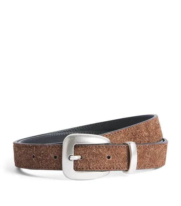 MOLEBO Suede Western Belt - Brown