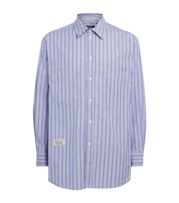 SONG FOR THE MUTE Cotton Pleated Shirt