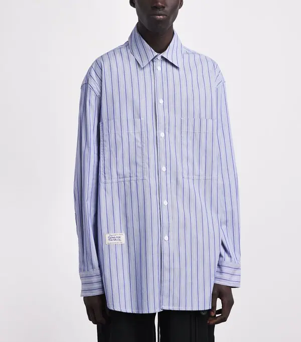 SONG FOR THE MUTE Cotton Pleated Shirt