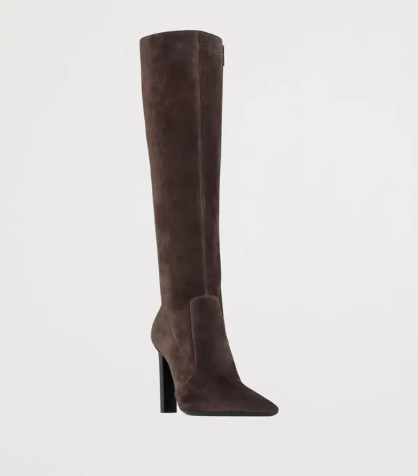 Saint Laurent Leather Francoise Knee-high Boots 95