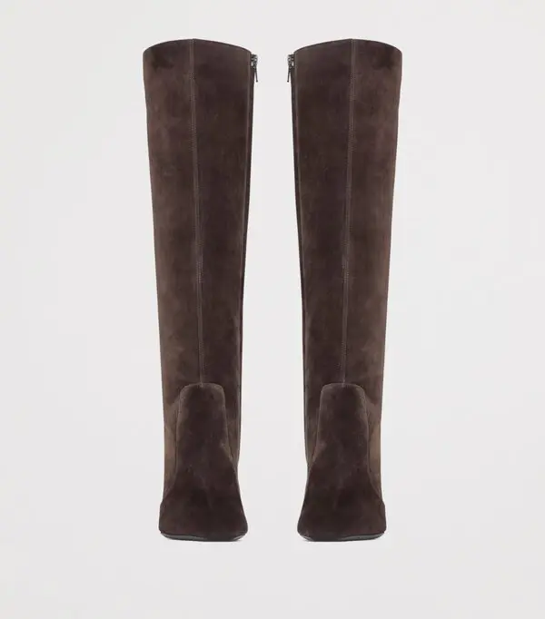 Saint Laurent Leather Francoise Knee-high Boots 95