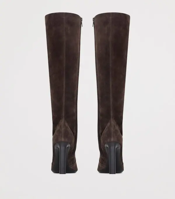 Saint Laurent Leather Francoise Knee-high Boots 95
