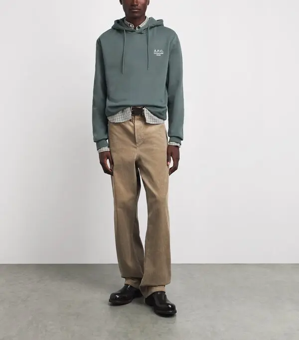A.p.c. Cotton Rue Madame Logo Hoodie