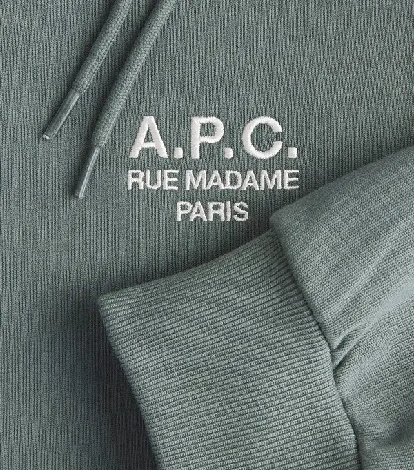 A.p.c. Cotton Rue Madame Logo Hoodie