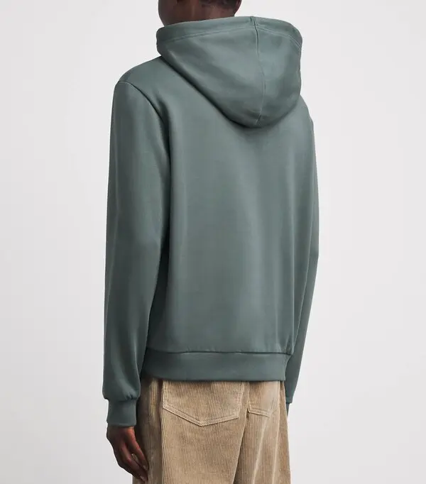 A.p.c. Cotton Rue Madame Logo Hoodie - White