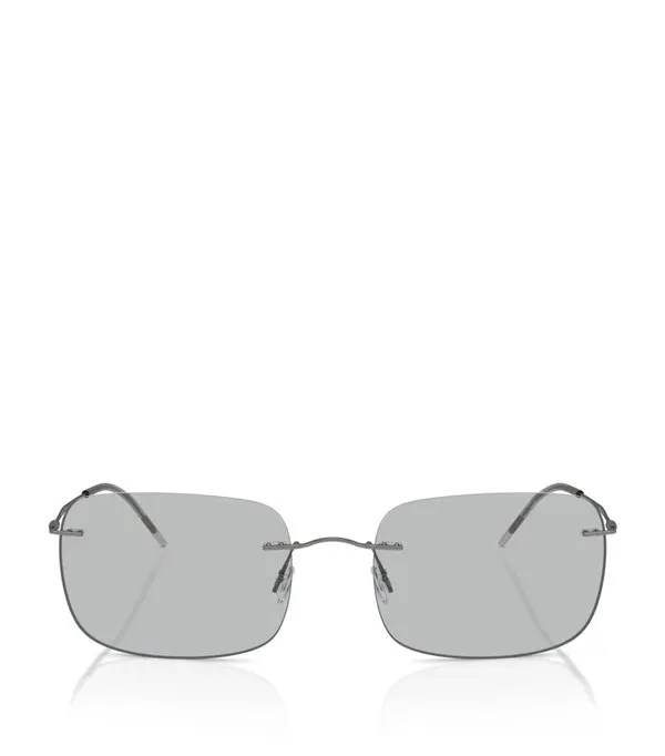 Giorgio Armani Metal Pillow Sunglasses