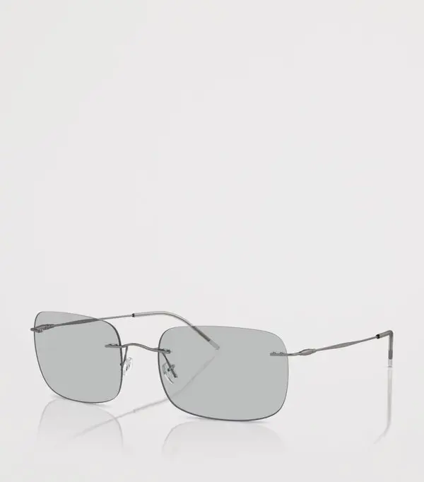 Giorgio Armani Metal Pillow Sunglasses