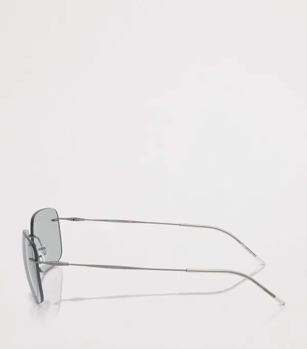 Giorgio Armani Metal Pillow Sunglasses