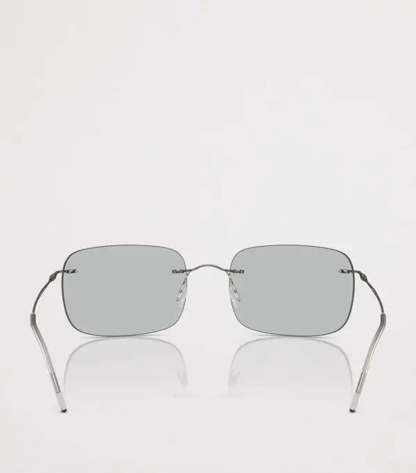 Giorgio Armani Metal Pillow Sunglasses