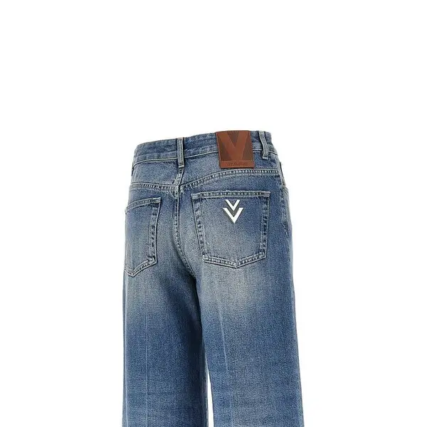 Valentino Garavani Vgold Details Flared Jeans