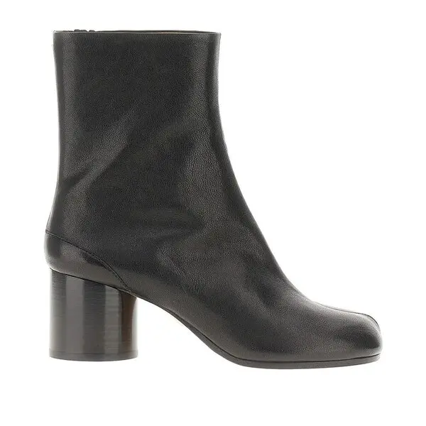 MAISON MARGIELA Tabi' Leather Ankle Boots - Black
