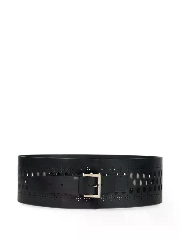 Alberta Ferretti Perforated Leather Belt