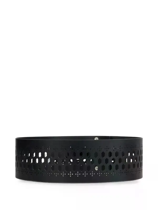 Alberta Ferretti Perforated Leather Belt