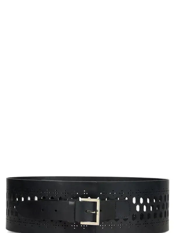 Alberta Ferretti Perforated Leather Belt