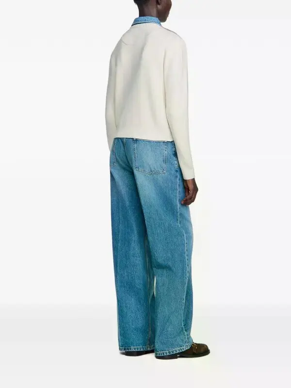 Sandro Denim-collar Cardigan