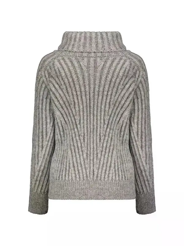 MOORER Ribbed-knit Roll-neck Sweater