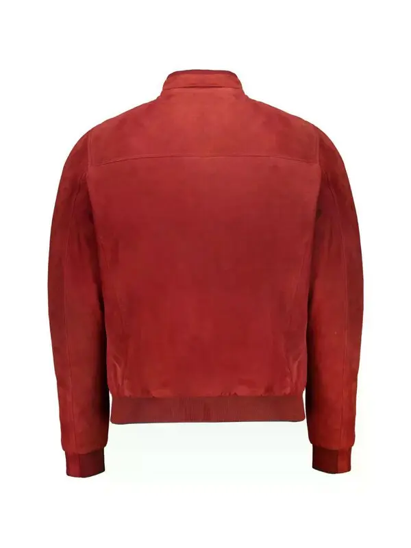 MOORER Padded Leather Jacket