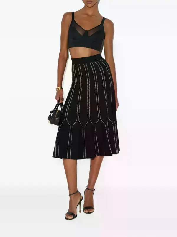 Elisabetta Franchi Origami Knit Skirt