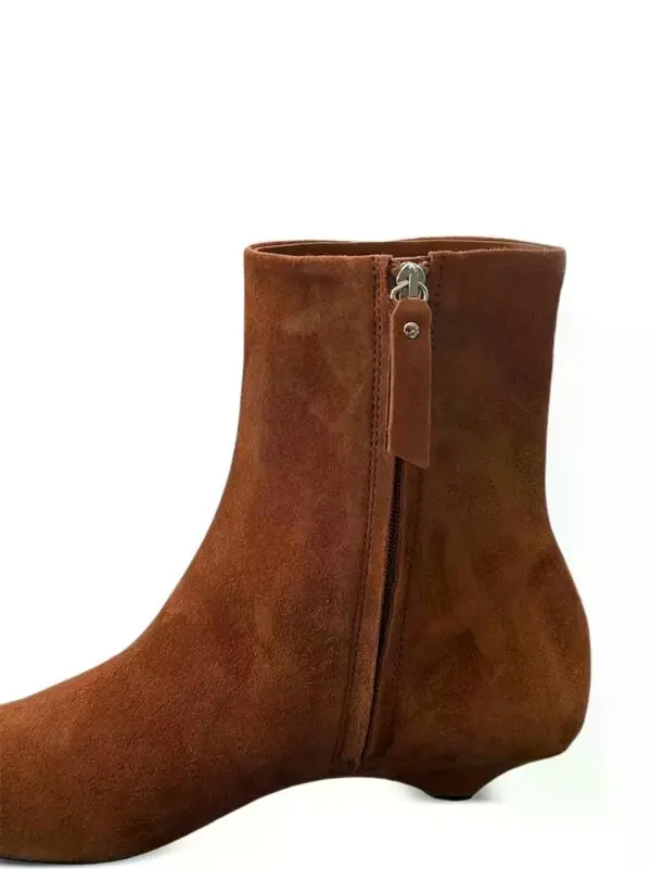 VIC MATIE Pointed-toe Suede Ankle Boots